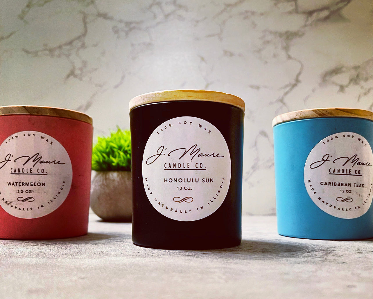 10 oz Color Glass – J Maure Candle Co