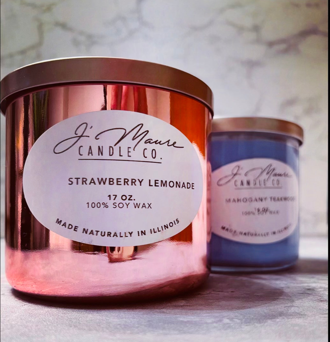 17 oz 3-Wick Candles – J Maure Candle Co